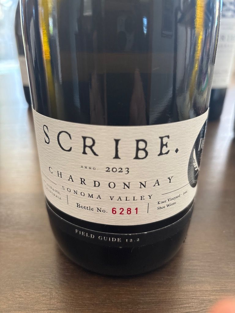 2023 Scribe Chardonnay Kiser Vineyard, USA, California, Napa / Sonoma ...