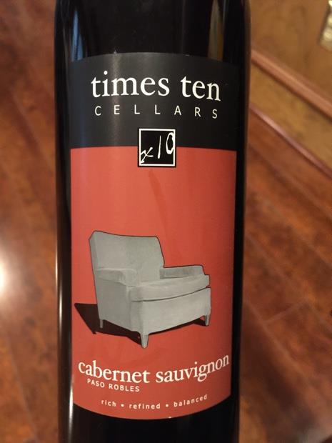 2017 Times Ten Cellars Cabernet Sauvignon, USA, California, North Coast ...