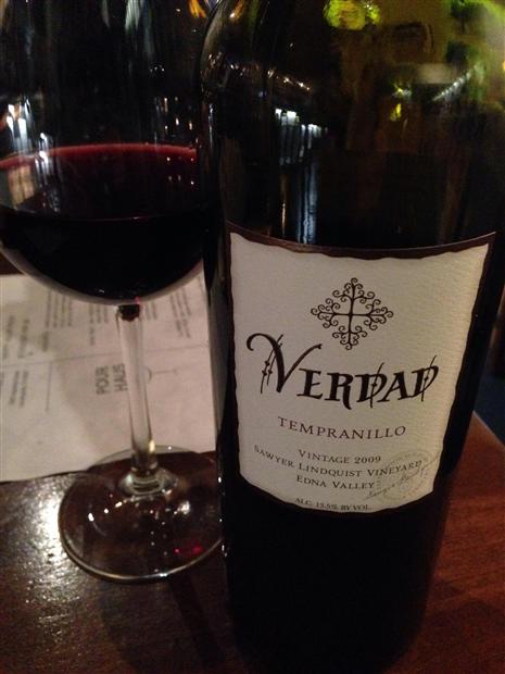 2011 Verdad Tempranillo Sawyer Lindquist Vineyard Edna Valley, USA ...