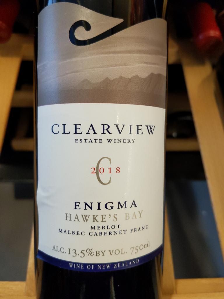 2018 Clearview Estate Enigma, New Zealand, North Island, Hawke's Bay ...