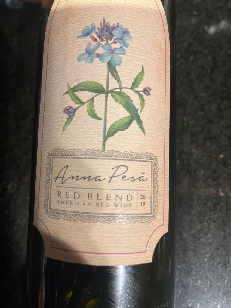 2018 Anna Pesa Red Blend, USA, American - CellarTracker