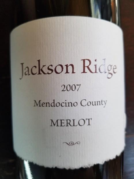 2007 Jackson Ridge Vineyards Merlot, USA, California, North Coast ...