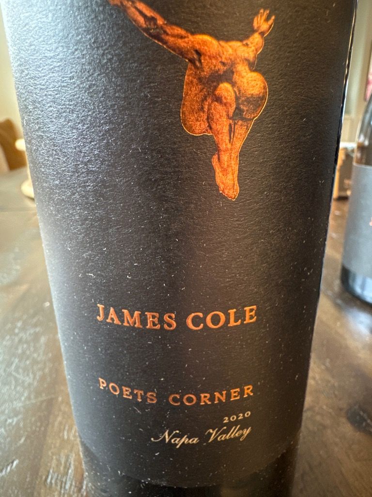 2020 James Cole Cabernet Sauvignon Poets Corner, USA, California, Napa ...