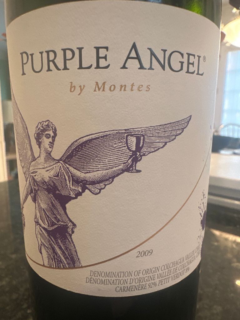 2009 Montes Purple Angel, Chile, Rapel Valley, Colchagua Valley ...