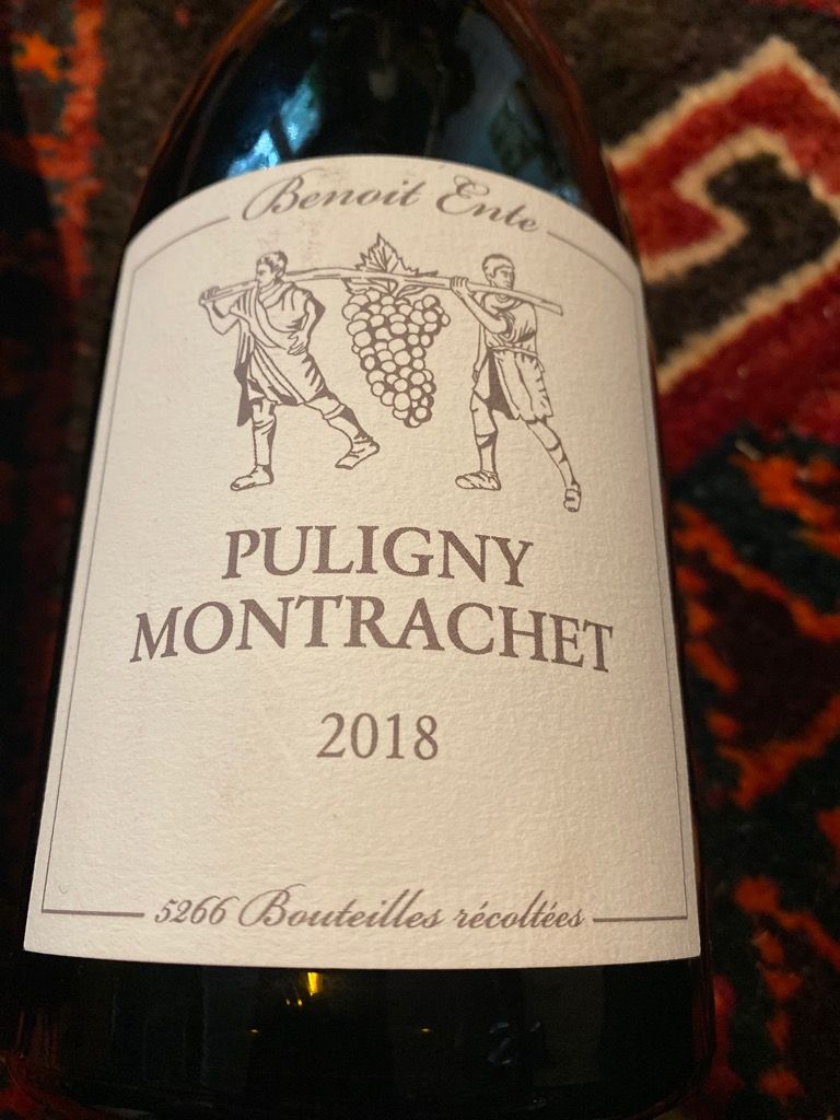 2018 Benoit Ente Puligny-Montrachet, France, Burgundy, Côte de Beaune ...
