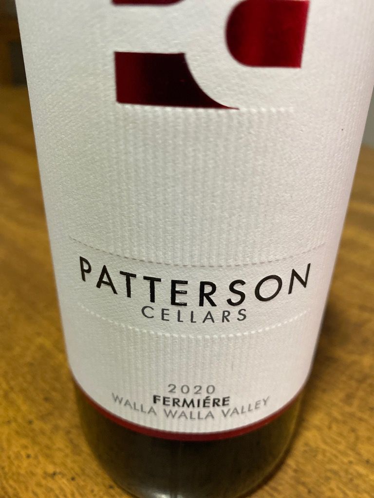 2020 Patterson Cellars Fermiere Seven Hills, USA, Washington, Columbia ...