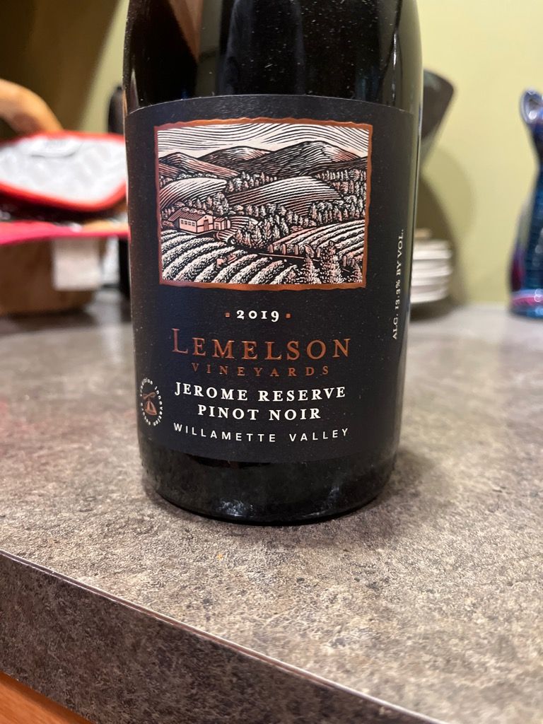 2019 Lemelson Vineyards Pinot Noir Jerome Reserve, USA, Oregon ...