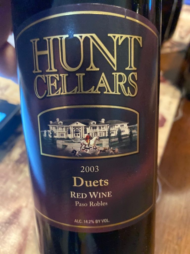 2003 Hunt Cellars Duets Destiny Vineyards, USA, California, Central ...
