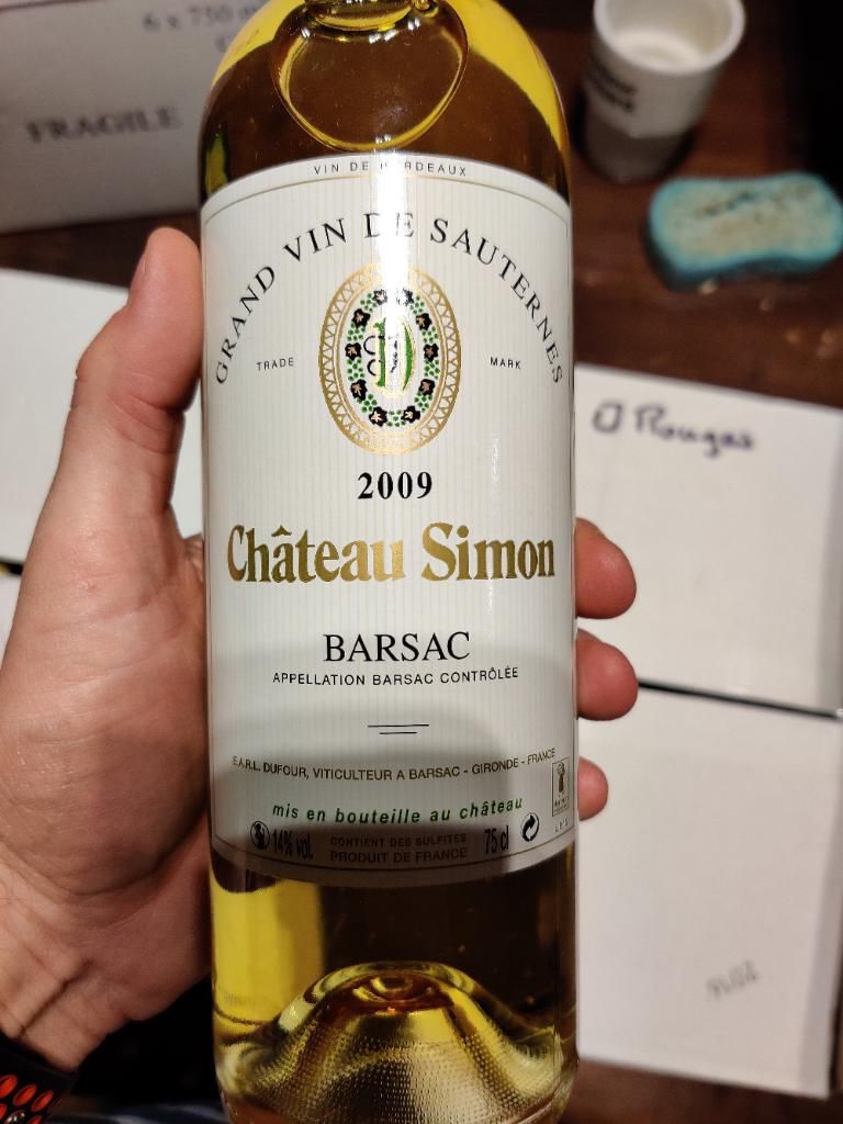 2008 Château Simon Barsac, France, Bordeaux, Sauternais, Barsac ...