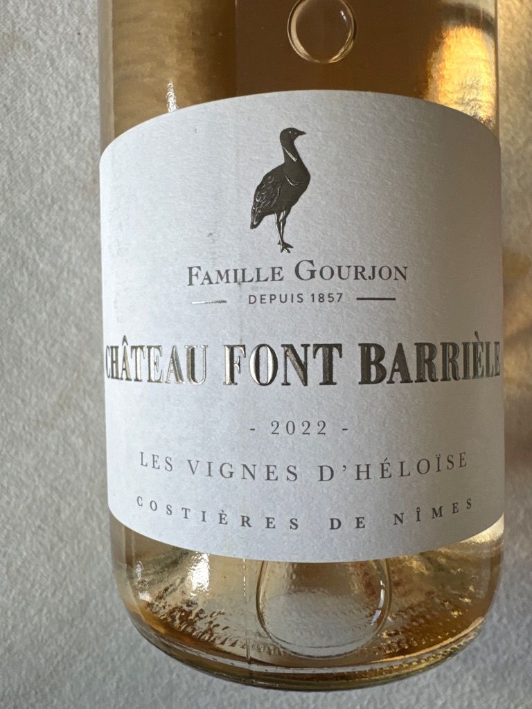 2022 Famille Gourjon Costières-de-Nîmes Château Font Barrièle Les ...