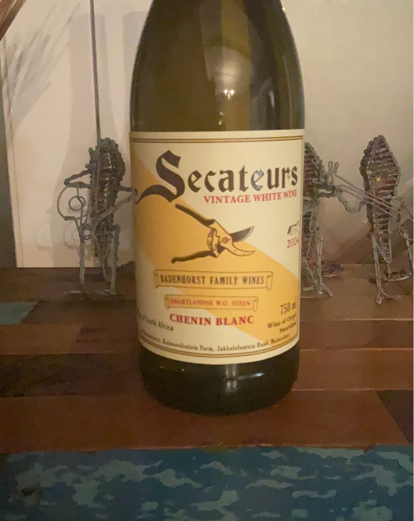 2024 Badenhorst Family Wines Chenin Blanc Secateurs, South Africa ...