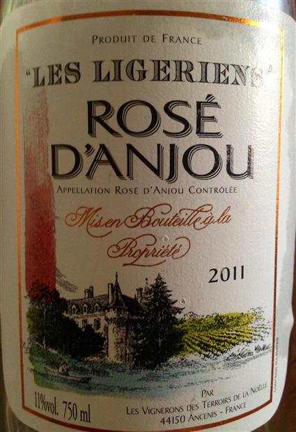 2012 Les Vignerons des Terroirs de la Noëlle Rosé d'Anjou Les Ligeriens ...