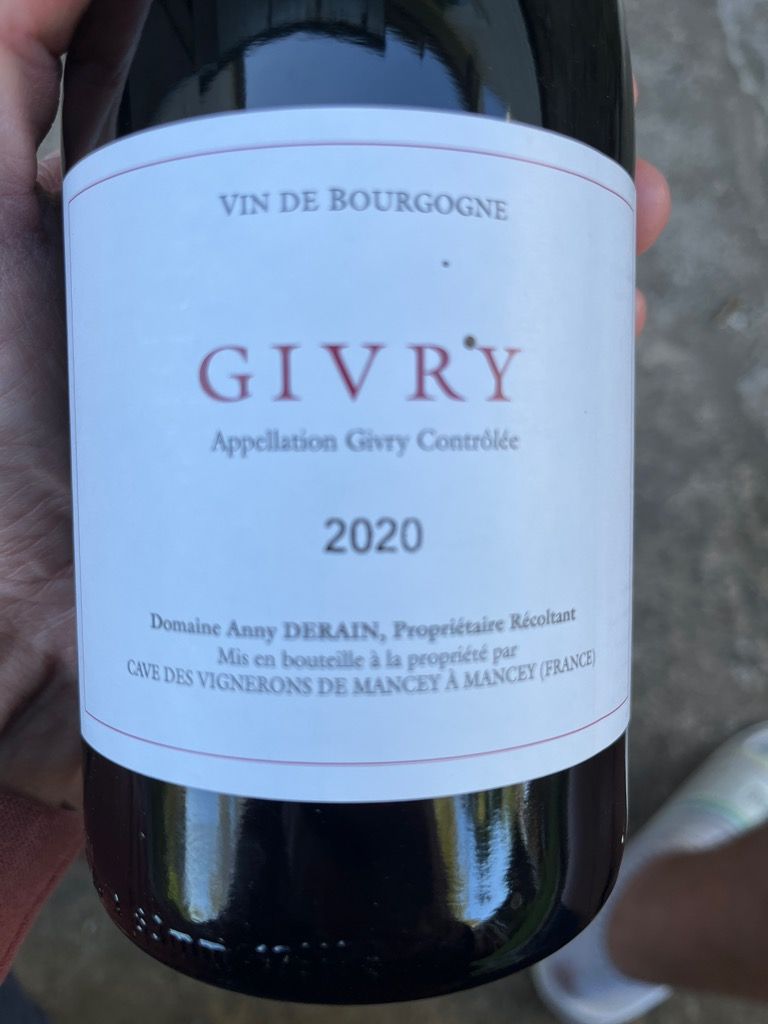2020 Domaine Anny Derain Givry, France, Burgundy, Côte Chalonnaise, Givry - CellarTracker