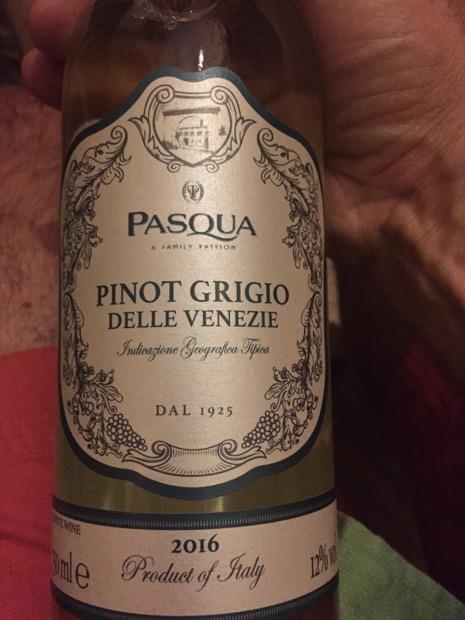 2016 Pasqua Pinot Grigio Delle Venezie Pinot Grigio delle Venezie ...