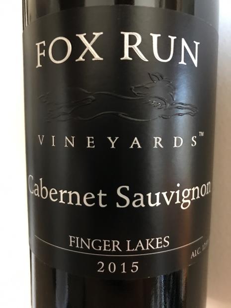 2015 Fox Run Vineyards Cabernet Sauvignon, USA, New York, Finger Lakes ...