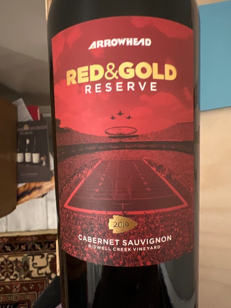 2019 Arrowhead Cabernet Sauvignon Red & Gold Reserve Bidwell Creek ...