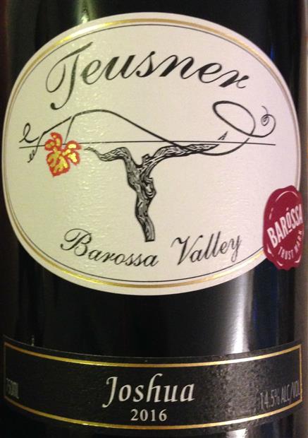 2016 Teusner Joshua, Australia, South Australia, Barossa, Barossa ...