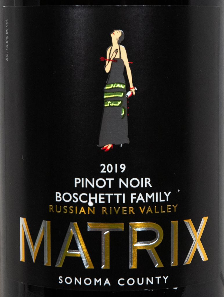 2019 Matrix Pinot Noir Boschetti Family, USA, California, Sonoma County ...