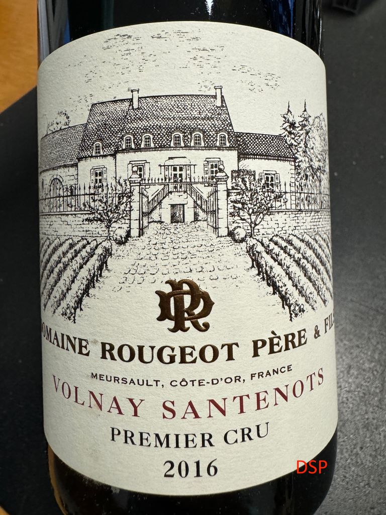 2017 Domaine Rougeot Volnay 1er Cru Santenots, France, Burgundy, Côte ...