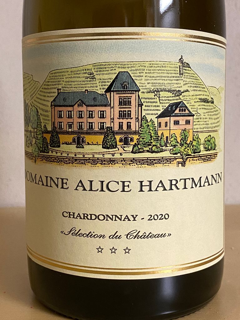 2020 Domaine Alice Hartmann Chardonnay Sélection du Château ...