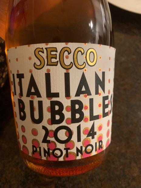 2014 Secco Italian Bubbles Pinot Noir Brut Rosé, Italy, Veneto, Piave ...