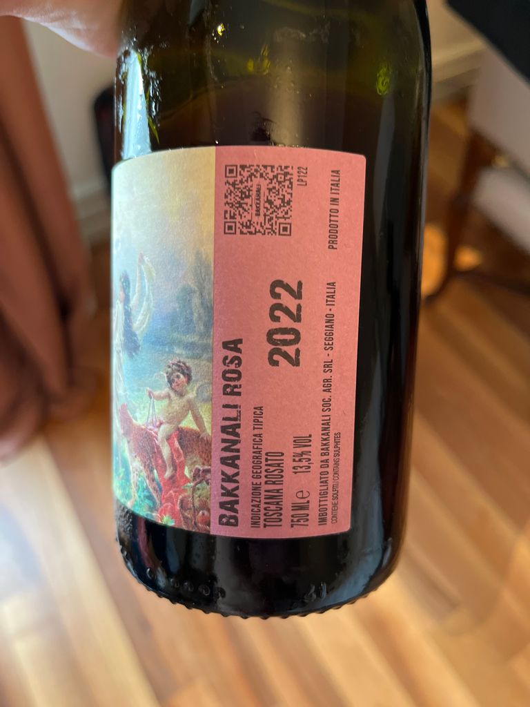 2022 Bakkanali Rosa Rosato, Italy, Tuscany, Toscana IGT - CellarTracker