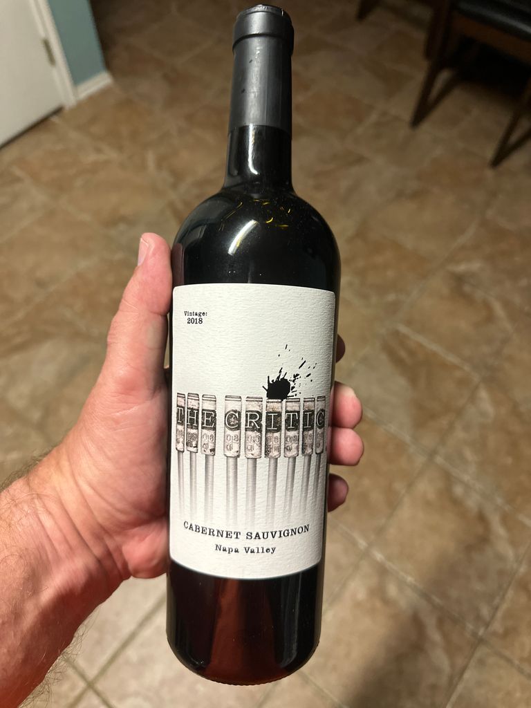 2018 Critical Vineyards Cabernet Sauvignon The Critic, USA, California ...