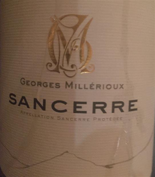 2016 Georges Millérioux et Fils Sancerre, France, Loire Valley, Upper ...