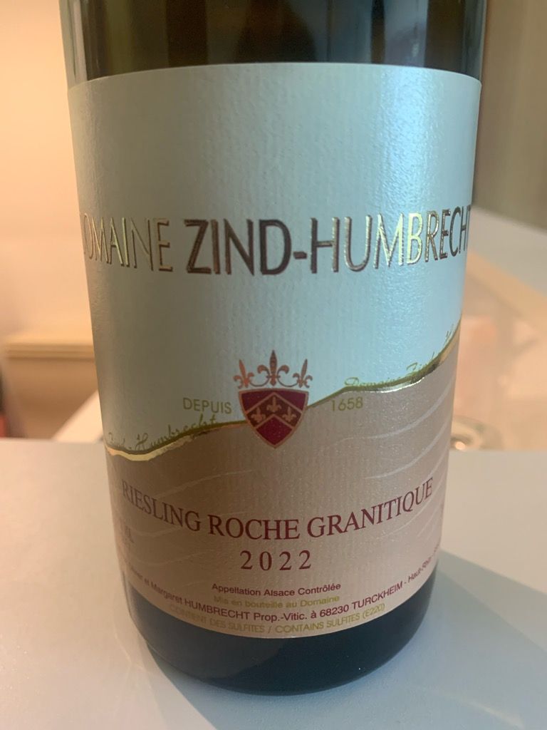2023 Zind-Humbrecht Riesling Roche Granitique, France, Alsace - CellarTracker