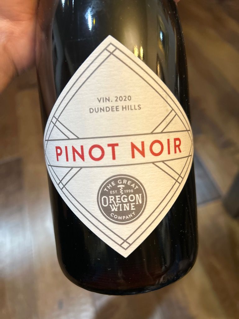 2020 The Great Oregon Wine Company Pinot Noir, USA, Oregon, Willamette ...