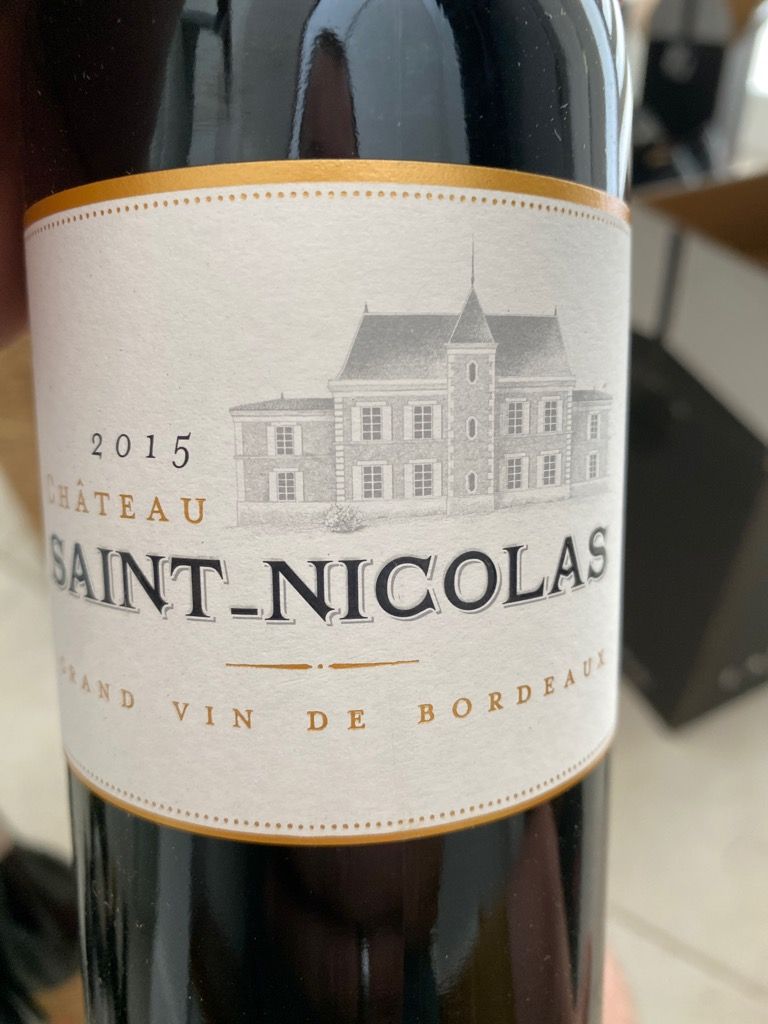 2019 Château Saint-Nicolas, France, Bordeaux, Entre-Deux-Mers, Cadillac ...