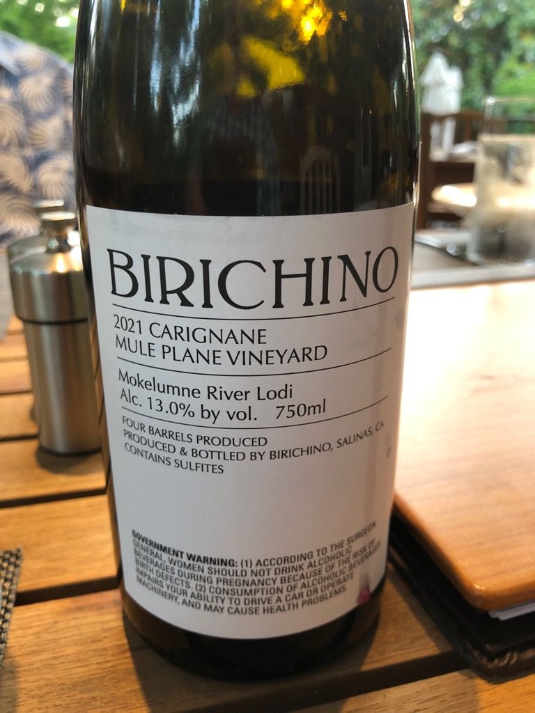 2021 Birichino Carignane Mule Plane, USA, California, Central Valley ...