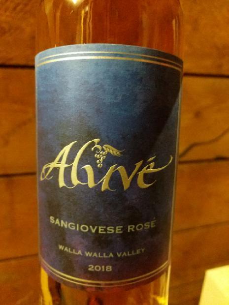 2018 Aluvé Sangiovese Rosé, USA, Washington, Columbia Valley, Walla ...