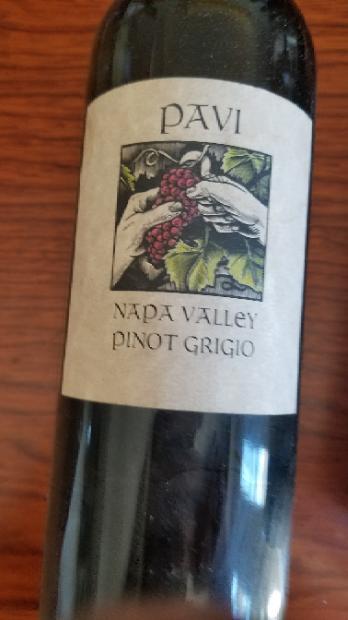 2002 Pavi Pinot Grigio, USA, California, Napa Valley - CellarTracker