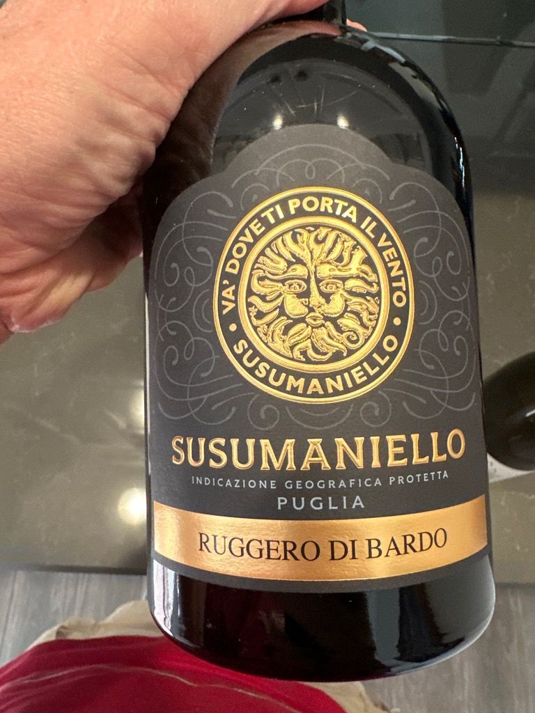 2022 Ruggero di Bardo Susumaniello, Italy, Puglia, Puglia IGT ...