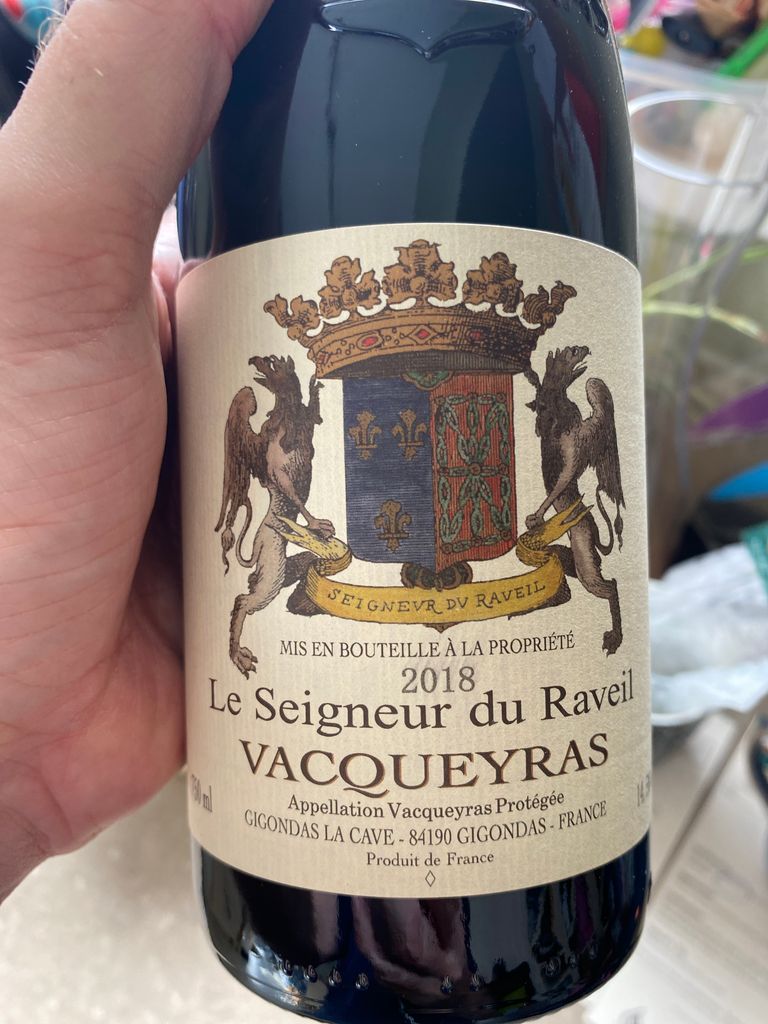 2022 La Cave des Vignerons de Gigondas Vacqueyras Le Seigneur du Raveil ...