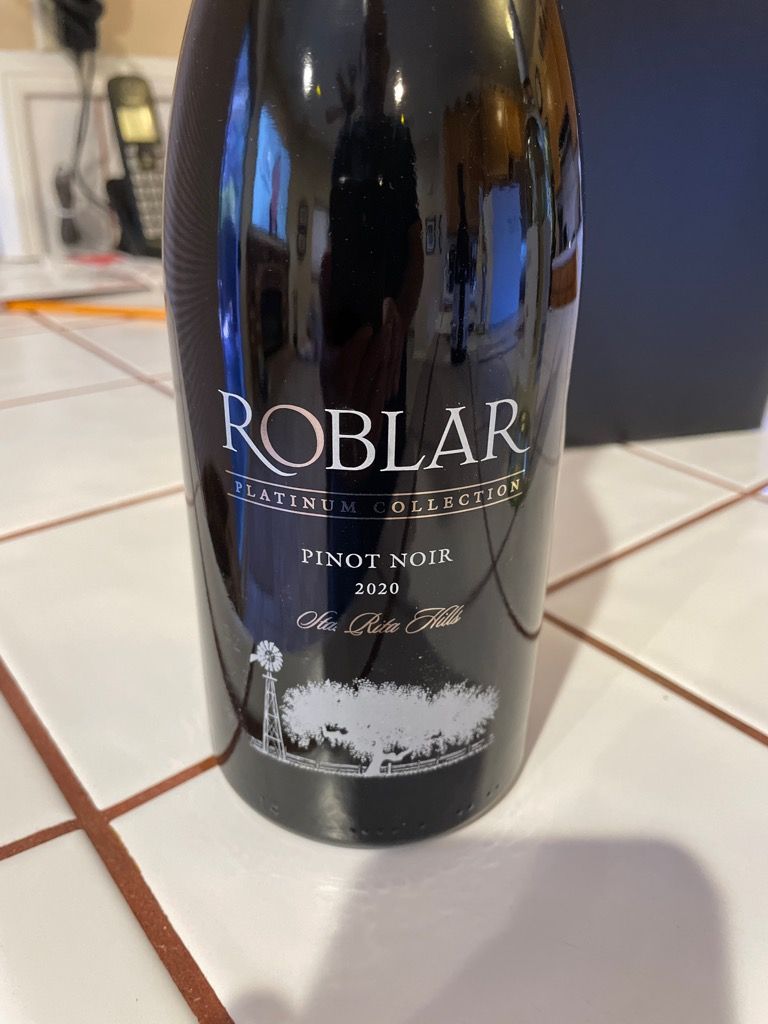 2020 Roblar Pinot Noir Platinum Collection, USA, California, Central ...