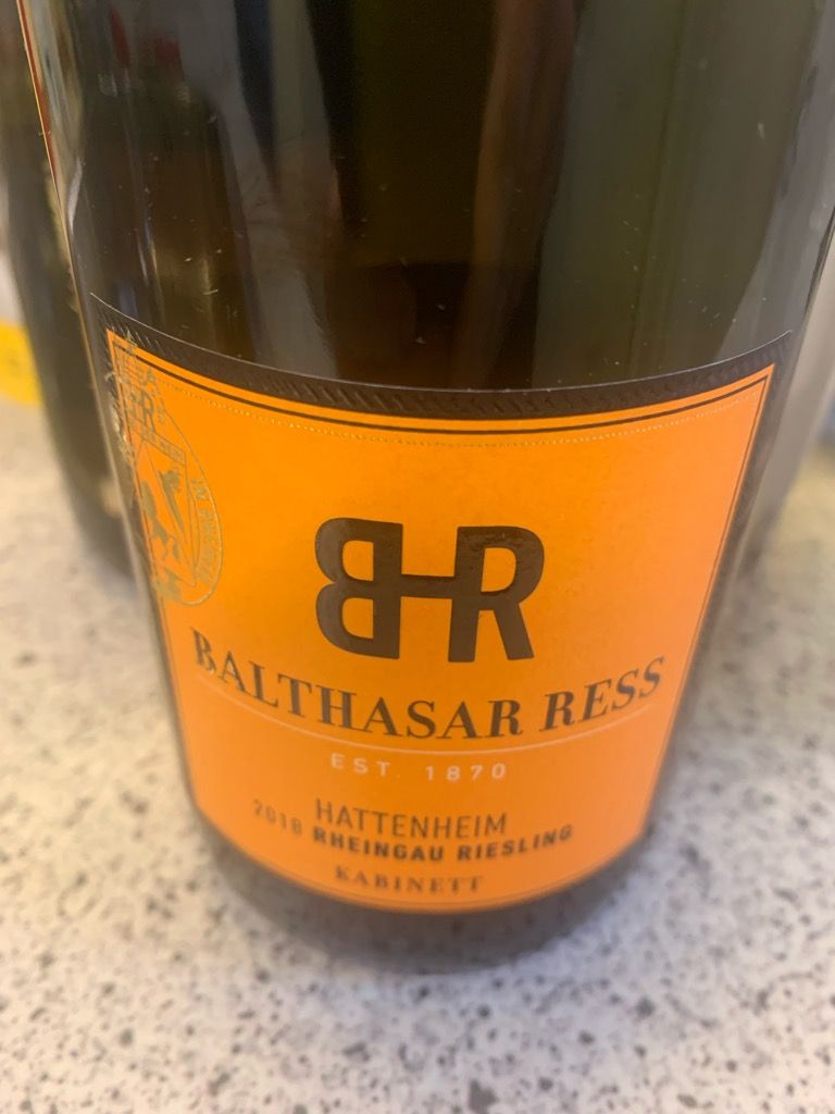2018 Balthasar Ress Hattenheimer Engelmannsberg Riesling Kabinett ...