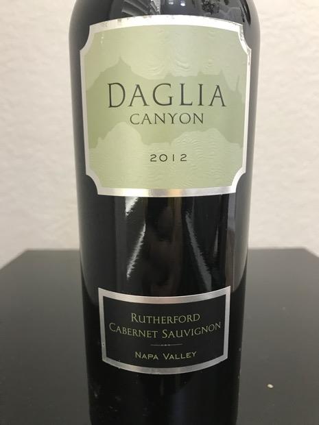 2012 Daglia Canyon Winery Cabernet Sauvignon Rutherford, USA ...