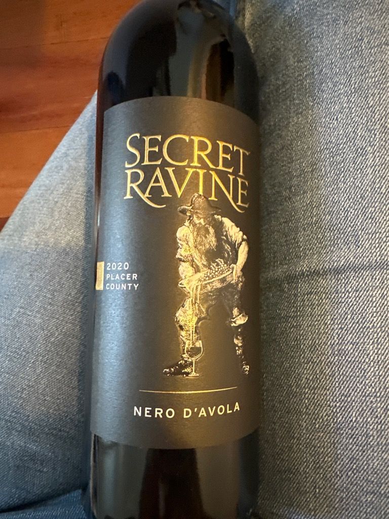 2021 Secret Ravine Nero d'Avola, USA, California, Sierra Foothills ...