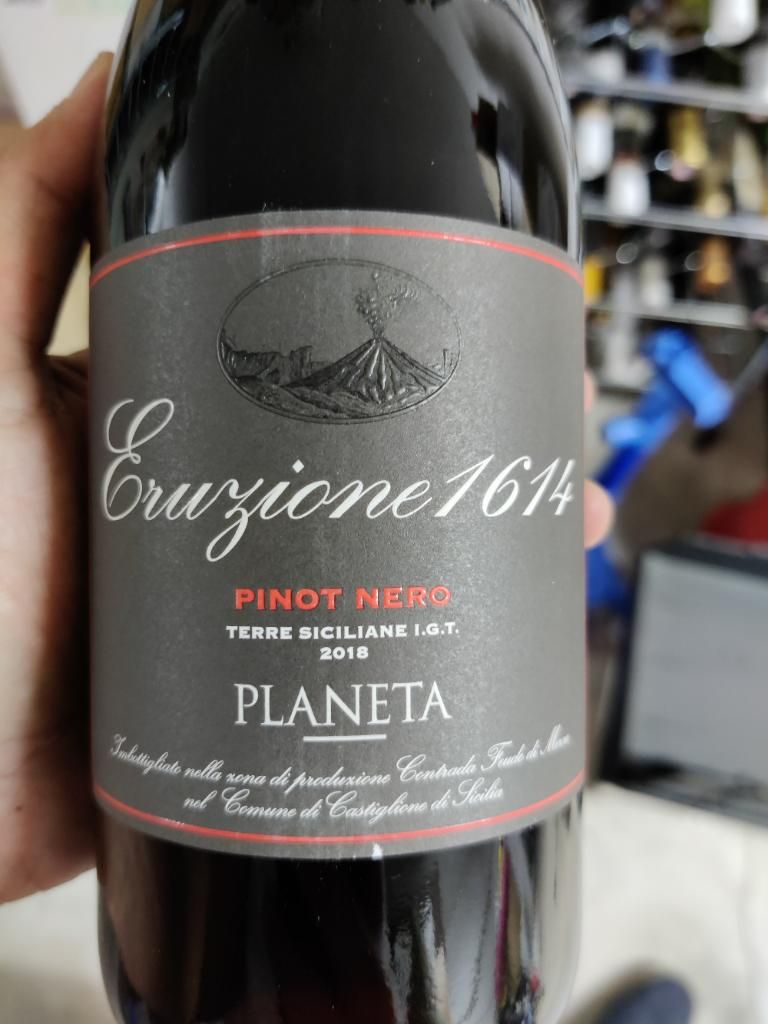 2022 Planeta Pinot Nero Terre Siciliane Eruzione 1614, Italy, Sicily ...
