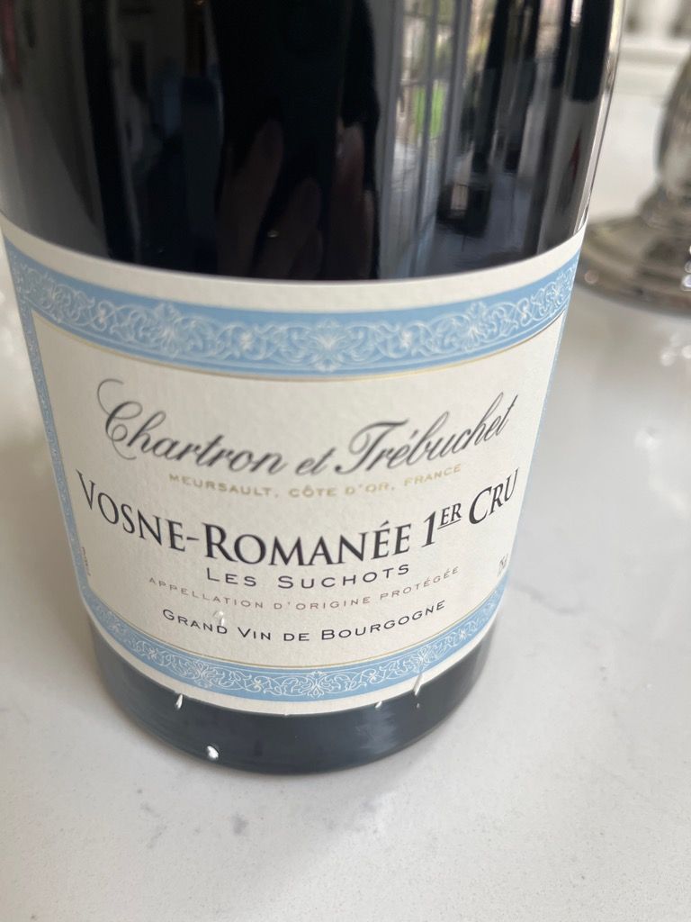 2017 Chartron et Trébuchet Vosne-Romanée 1er Cru Les Suchots, France ...