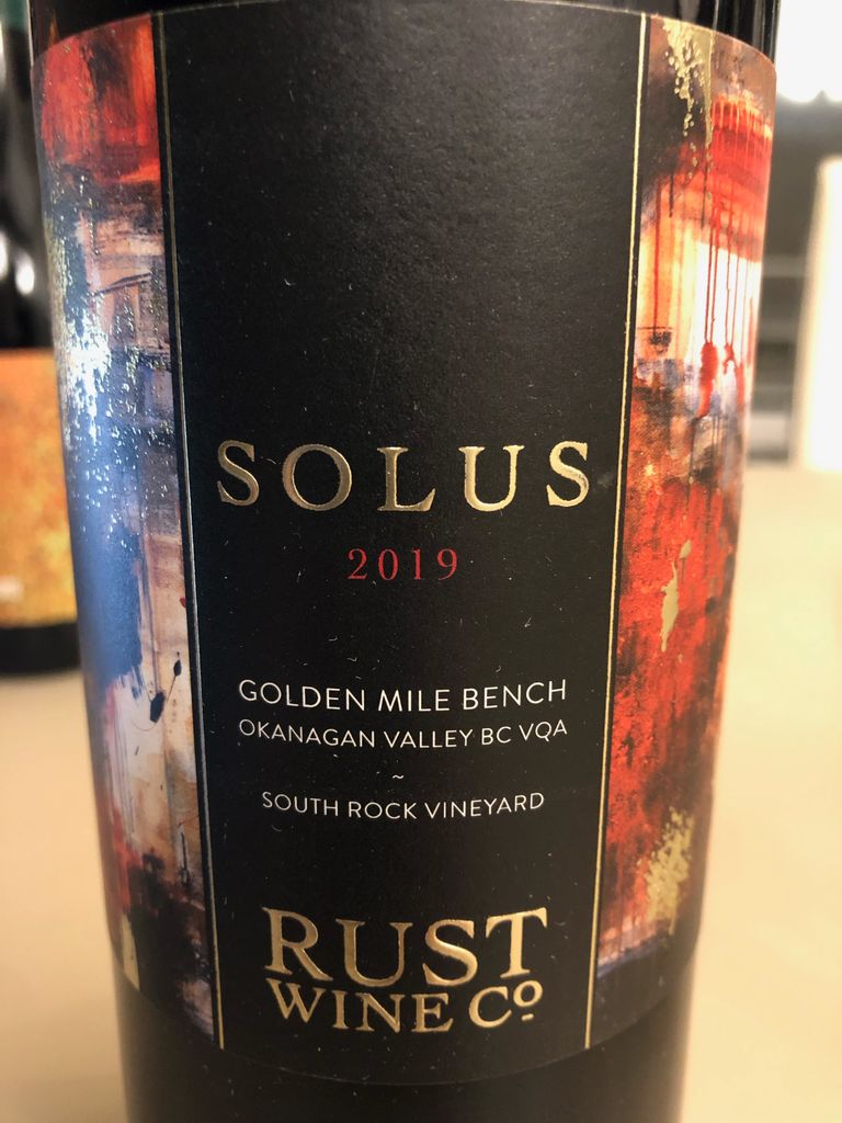 2019 Rust Wine Co Solus South Rock Vineyard, Canada, British Columbia ...