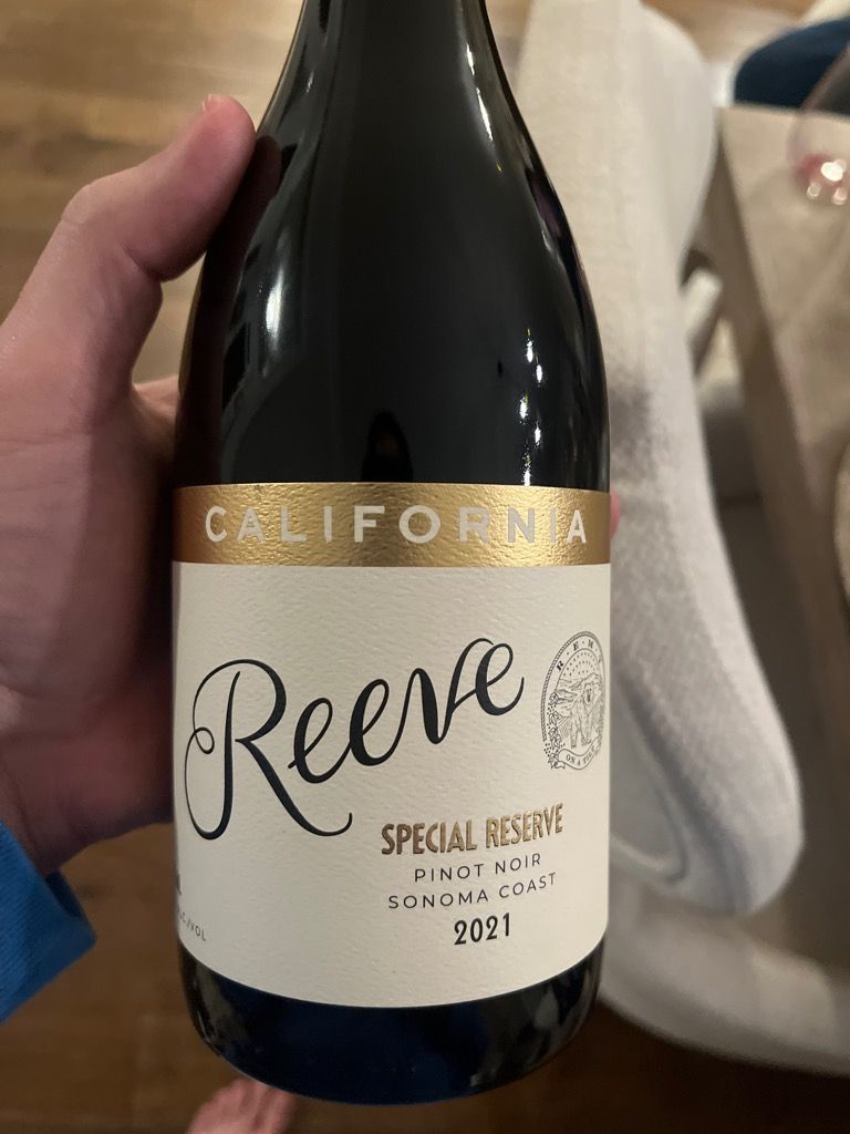 2023 Reeve Wines Pinot Noir Special Reserve, USA, California, North ...