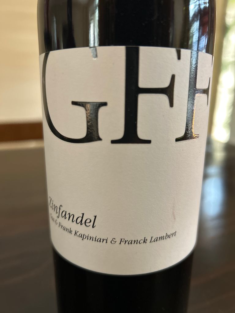 2021 GFF Zinfandel Kapiniaris, USA, California, Central Valley, Lodi ...