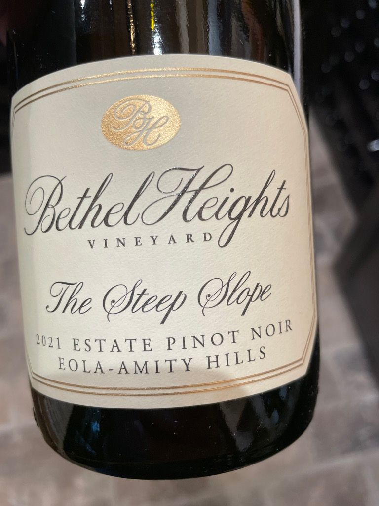 2022 Bethel Heights Pinot Noir The Steep Slope, USA, Oregon, Willamette ...