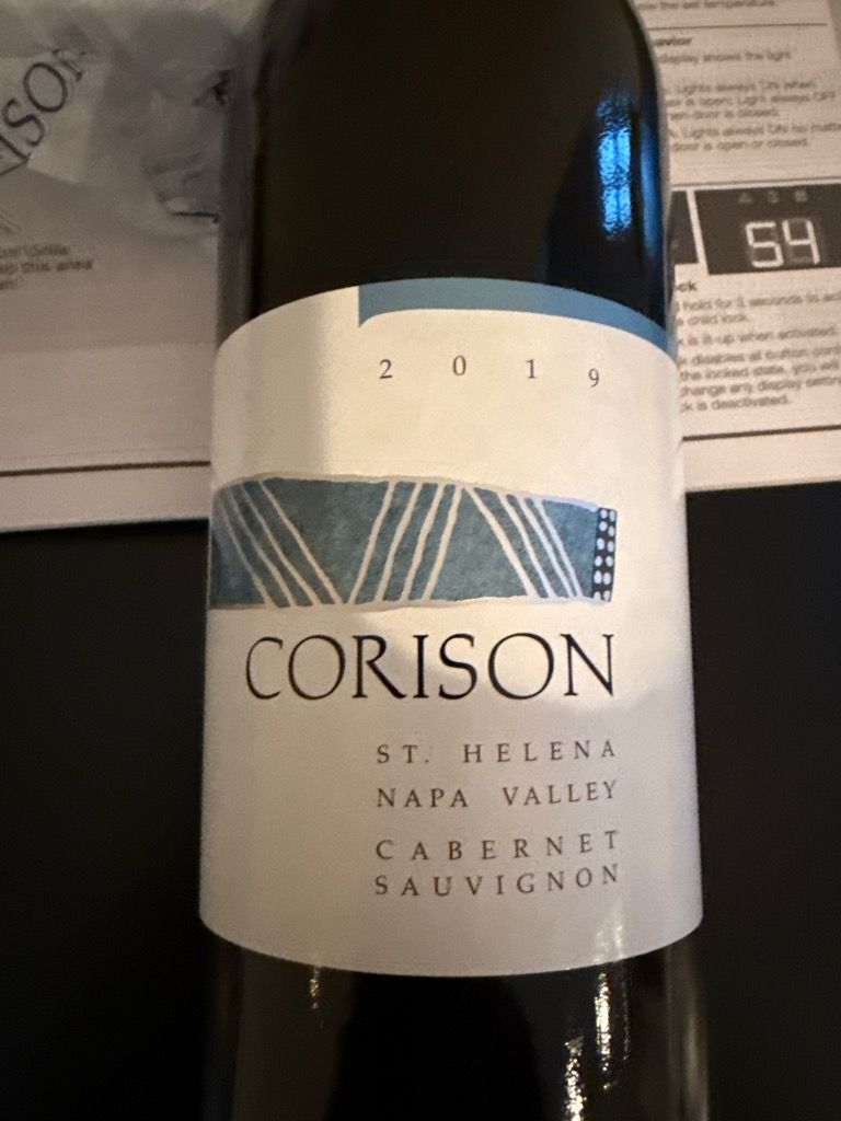 2019 Corison Cabernet Sauvignon PNV Auction 29/Lot 5 Premiere Reserve ...