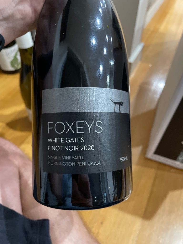 2020 Foxeys Hangout Pinot Noir White Gates Vineyard, Australia ...