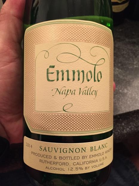 2014 Emmolo Sauvignon Blanc, USA, California, Napa Valley - CellarTracker