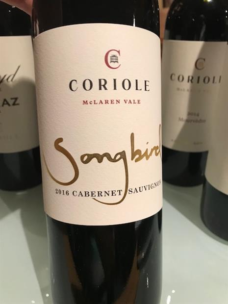 2016 Coriole Cabernet Sauvignon Songbird, Australia, South Australia ...